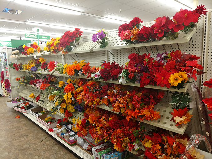 Bloom where you're planted – or at least where you shop! This floral explosion is like spring broke into the store and decided to stay.