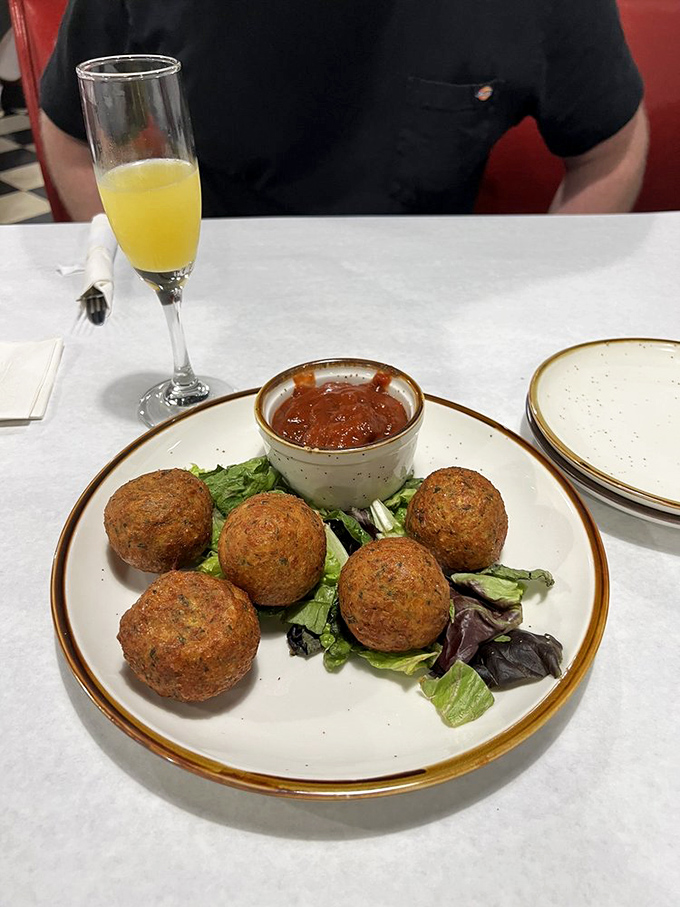 Fried cheese fritters: Because sometimes you need your cheese fix in ball form.