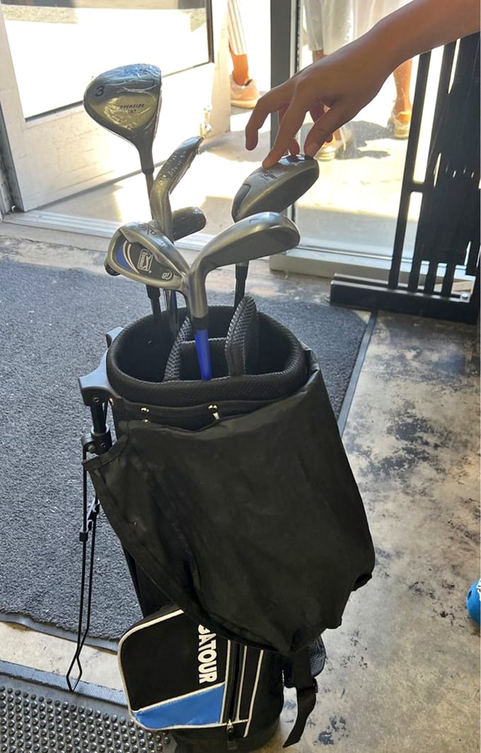 Fore! Score yourself a deal on these clubs. Who knows, maybe they'll improve your golf game… or at least your thrift store cred!