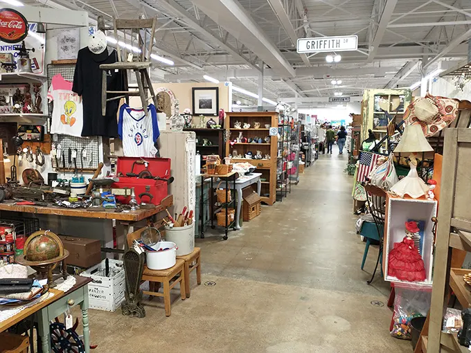 Down the rabbit hole we go! This aisle promises endless discoveries. Alice had Wonderland; we have America's Antique Mall.