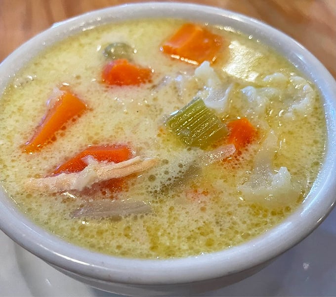 This cauliflower soup is creamier than a 1950s milkshake. It's comfort in a bowl, proving that sometimes the best things in life are simple... and full of vegetables.