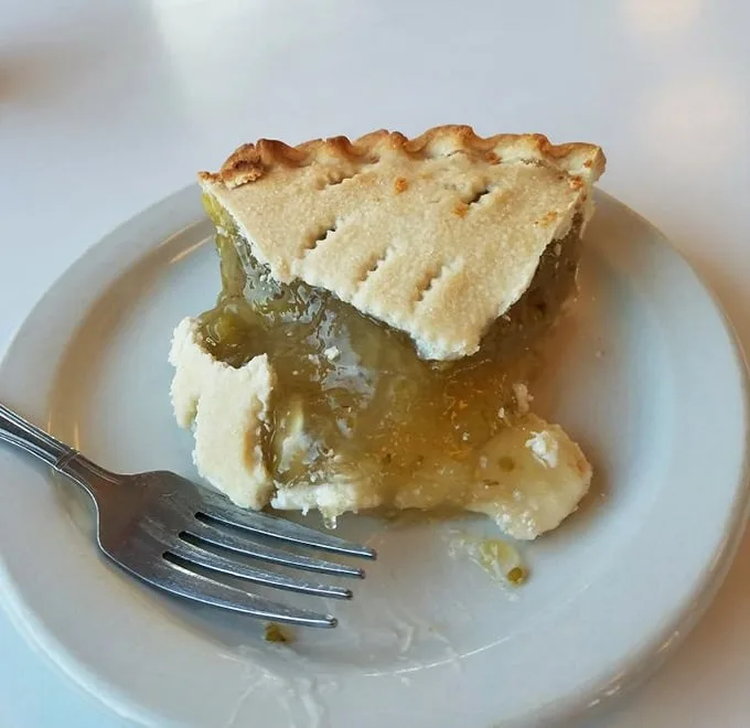 Gooseberry pie: The dessert that makes you feel like you're getting your fruit servings while indulging your sweet tooth. Genius!
