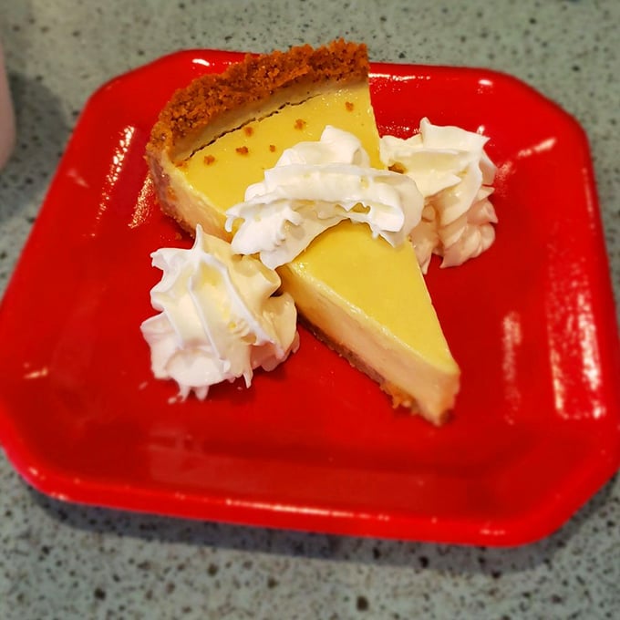 Key lime pie that strikes the perfect balance between sweet and tart—Florida's gift to your taste buds.