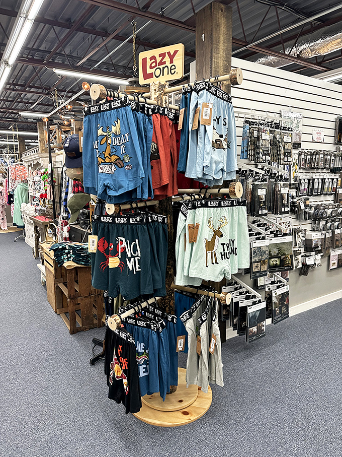 "Lazy One" indeed! These punny pajamas prove Arkansans take their loungewear with a side of humor. Dad jokes you can wear.