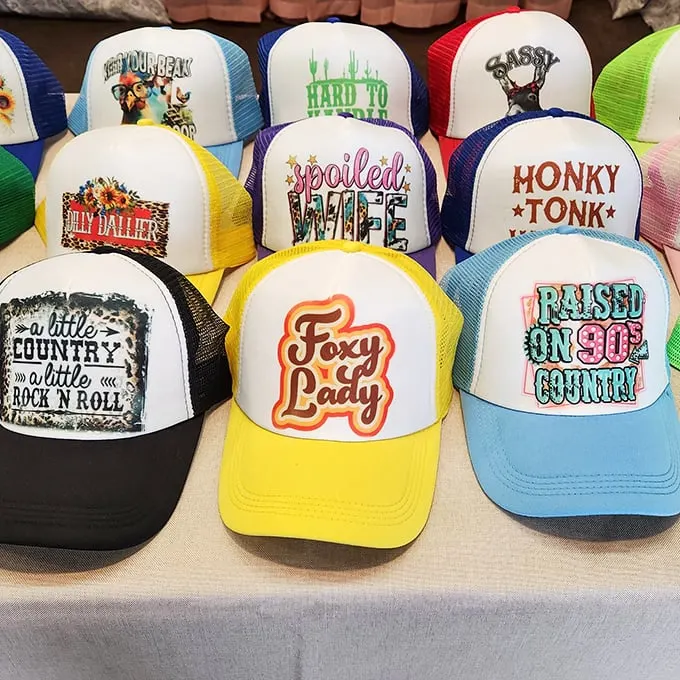 Hat-tastic humor on display! These cheeky caps are like wearable dad jokes – perfect for turning heads and sparking conversations.