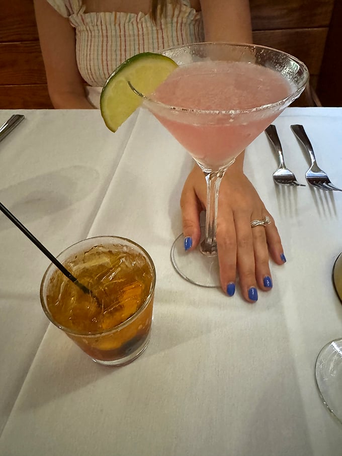 Shaken or stirred? With a view like this, who cares? It's not just a drink; it's a front-row seat to culinary magic.