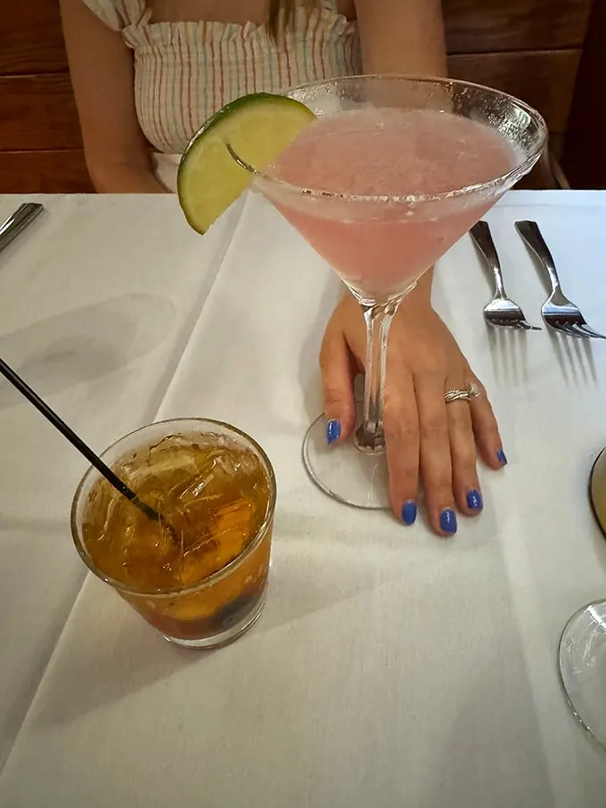 Shaken or stirred? With a view like this, who cares? It's not just a drink; it's a front-row seat to culinary magic.