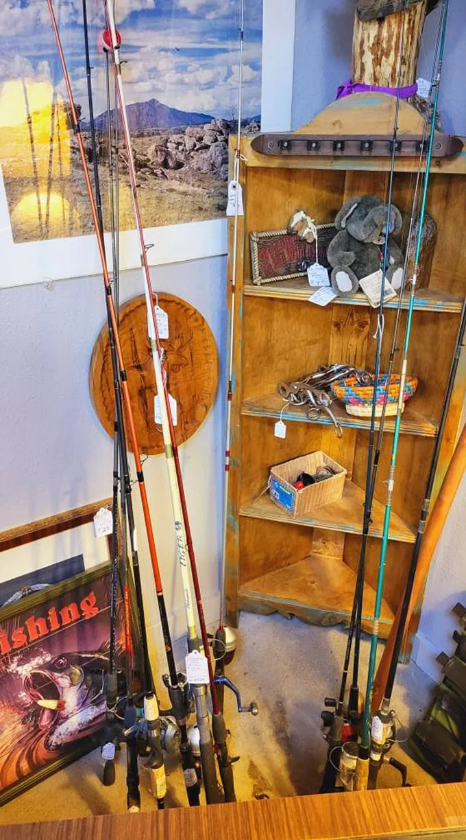 Fishing tales grow taller with vintage rods like these. The only thing missing is your uncle's story about "the one that got away."