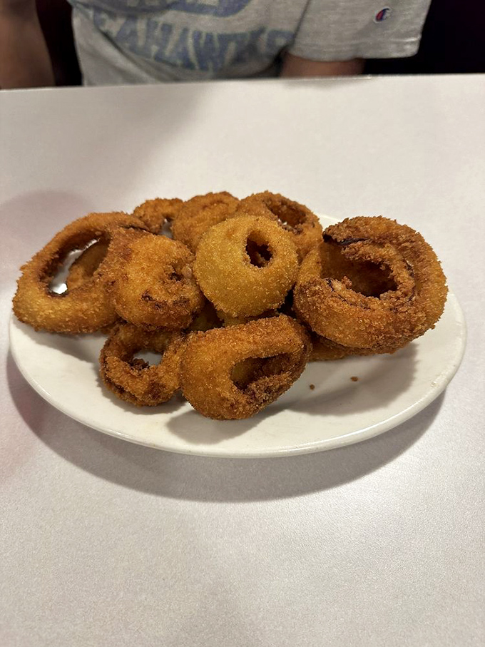 Onion rings or edible halos? These golden circles of joy are crispy, crunchy, and ready to steal the show from any main course.