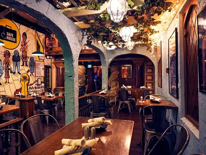 Dine in style worthy of 007 himself. This room has seen more secrets shared than a spy's confessional.