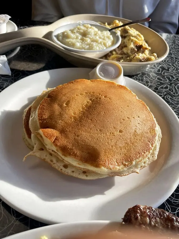 Stack 'em high and watch 'em fly! These pancakes are so light, they might just float off your plate.