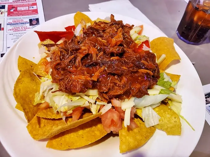 Nacho average appetizer! This Santa Fe-inspired mountain of flavor is like a fiesta decided to crash your plate.
