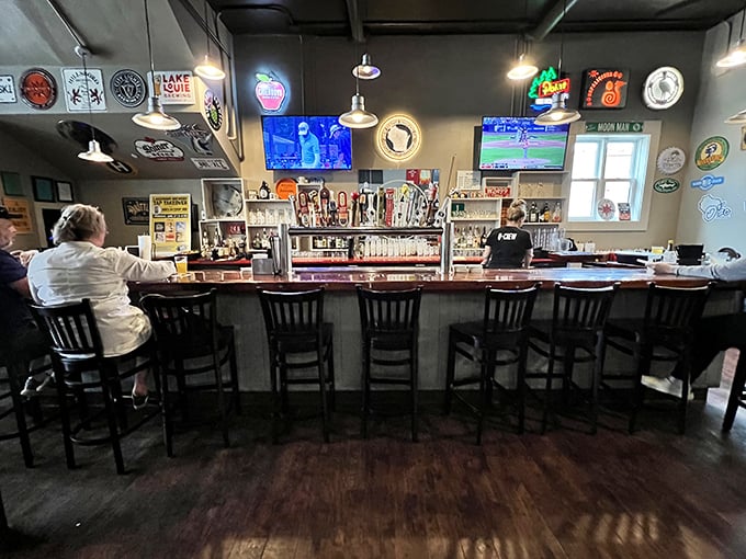 Pull up a seat at flavor central! This inviting bar area is where BBQ dreams come true, one saucy bite at a time.