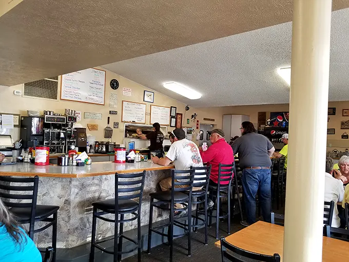 Pull up a seat at the counter of contentment. Here, strangers become friends over steaming cups of coffee and local gossip.