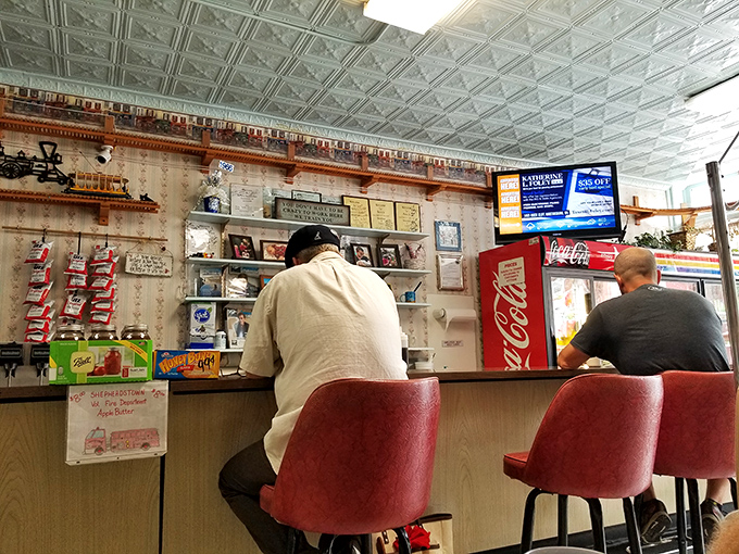 Pull up a chair at Betty's counter. It's where the coffee's always hot, the gossip's always fresh, and the pie's always worth the calories.