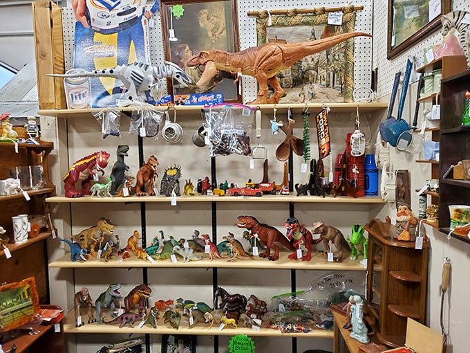 Jurassic Park meets Toy Story in this prehistoric playground. These dinos might be small, but their roar echoes through the ages (and aisles).