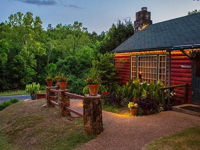Who needs a view when you've got steak? But Gaskins Cabin gives you both, proving that you can have your beef and eat it too.