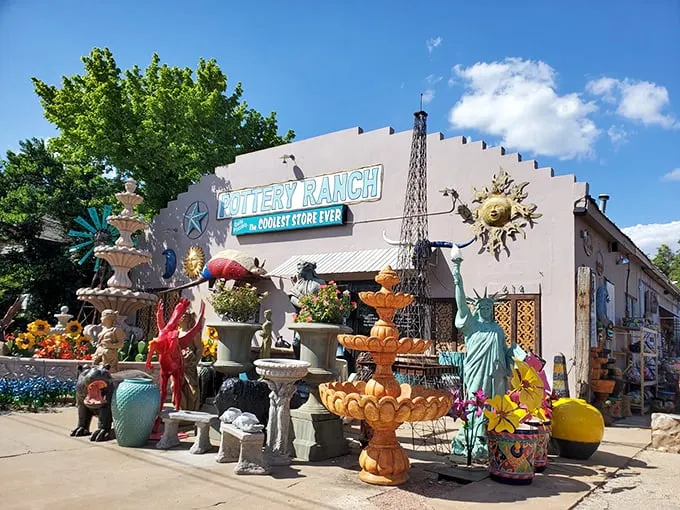 Pottery Ranch: A kaleidoscope of colors and kitsch. It's like your grandma's china cabinet exploded… in the best way possible!