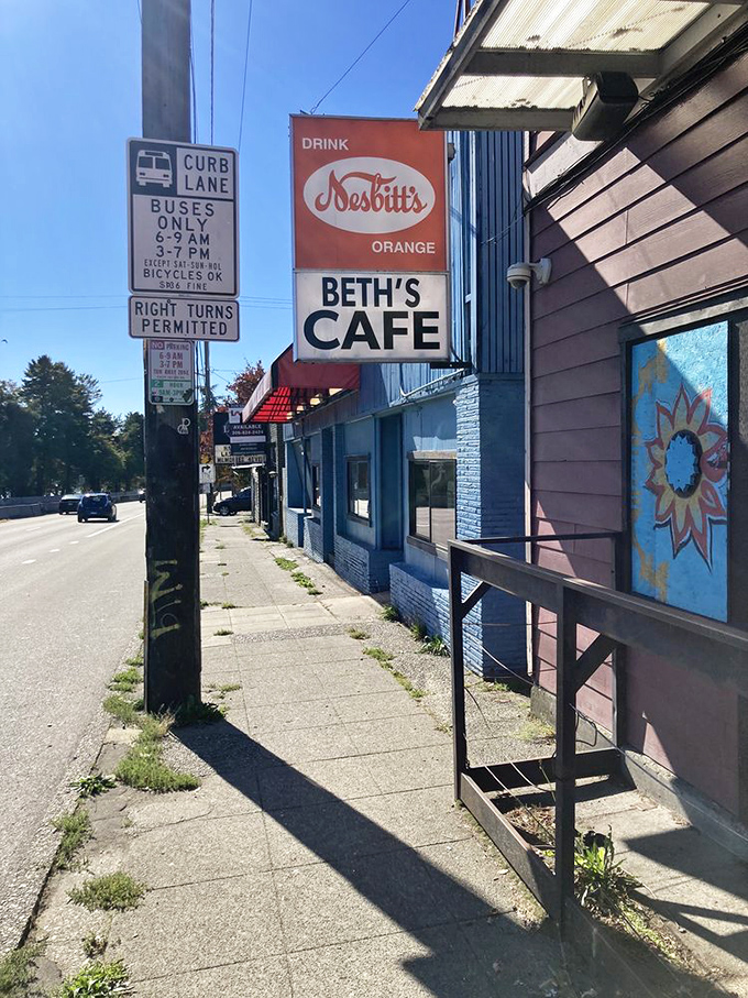That sign isn't just pointing you to Beth's, it's guiding you to your new favorite breakfast spot.
