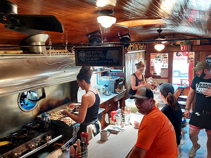 The real MVPs of Franks Diner. These culinary wizards turn simple ingredients into pure magic, faster than you can say "over easy."