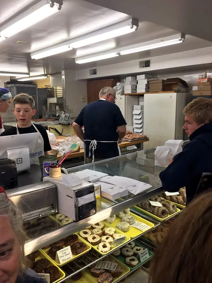 Behind the scenes of deliciousness. These hardworking folks are the wizards behind the curtain, conjuring up sweet spells daily.