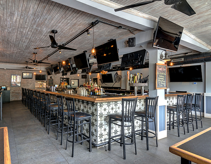 Pull up a stool at Jimmy's bar, where the drinks are cold, the banter is warm, and the seafood is always the catch of the day.