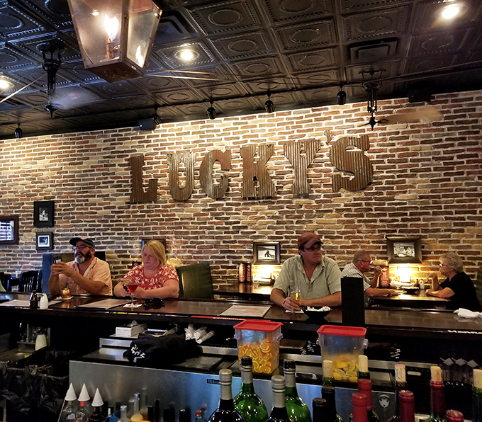 At this bar, "Lucky's" isn't just a name—it's how you feel when you snag a seat. Pull up a stool and let the good times roll.