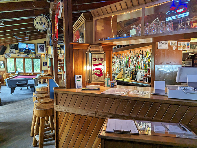 The bar at Chair 5—where Alaskan stories get better with each round, and the bartenders know the difference between listening and hearing.