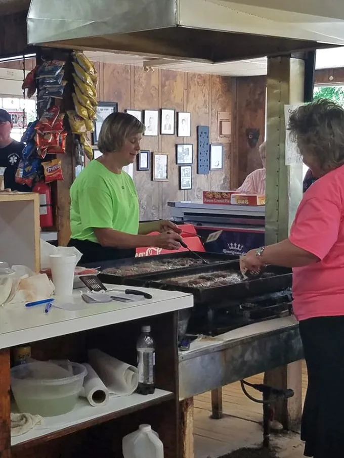 The unsung heroes of hamburger heaven. These folks could probably flip burgers blindfolded – not that we're suggesting they try.