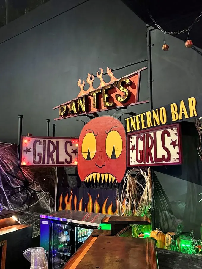 Welcome to the hottest spot in the underworld! Dante's Inferno Bar is where sinfully good cocktails and devilish decor collide.