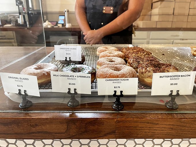 Behind this glass lies the terribly important decision you'll pretend to think about before ordering "one of each."