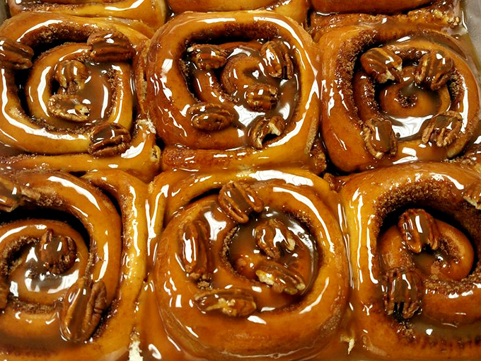 Pecan rolls that would make a squirrel weep with joy. These gooey, nutty delights are what breakfast dreams are made of.