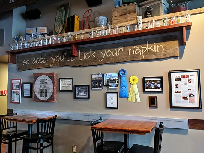 "So good you'll lick your napkin" - truer words were never spoken! This quirky decor sums up the Bob's Bitchin' BBQ experience perfectly.