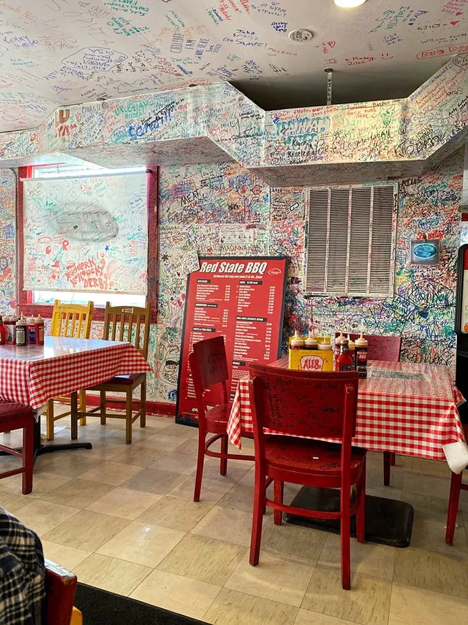 Dine and design! Every inch of this space tells a story – or several hundred. It's like eating inside a living, breathing (and delicious) piece of Kentucky history.