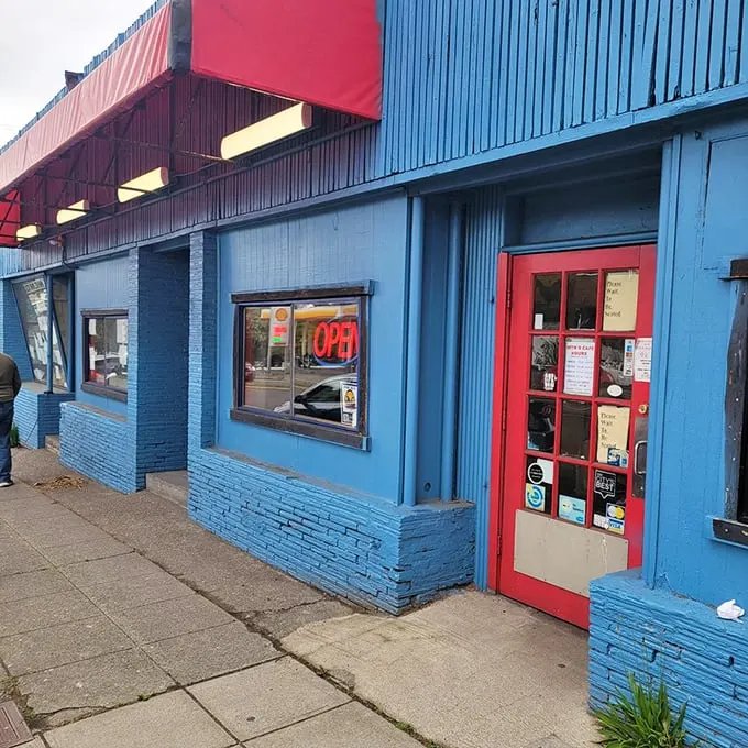 Step through that red door and into a world where calories don't count and coffee flows like a river.