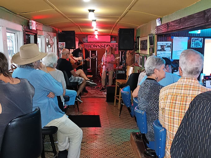 Live music at Brown's: where your breakfast comes with a side of soulful strumming. It's Nashville in a nutshell.