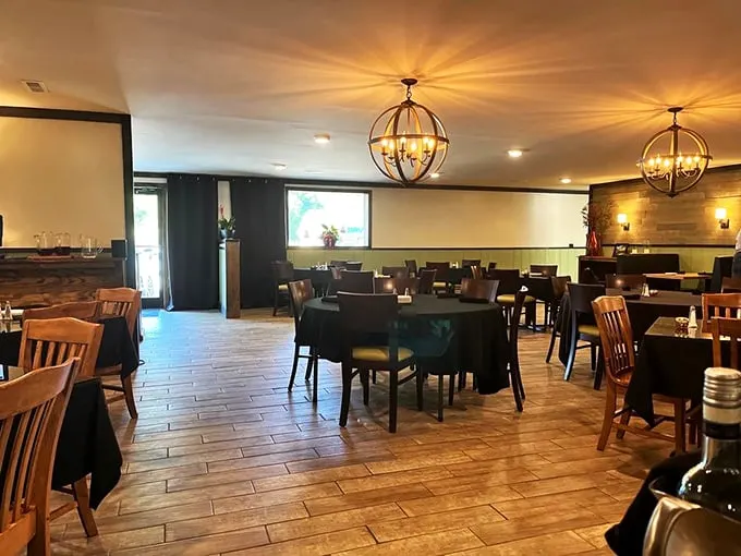 Tables of possibility await! Each one a blank canvas ready for your gastronomic masterpiece to unfold.