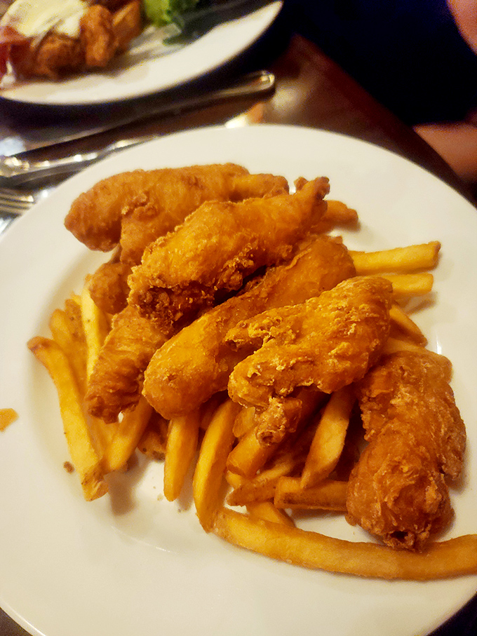 Golden, crispy, and utterly irresistible. These chicken tenders and fries are the comfort food dream team, ready to tackle even the most stubborn case of the hangries.