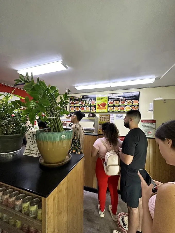 Poke pilgrims unite! These hungry customers know the secret to happiness is just a spoonful of fresh fish away.