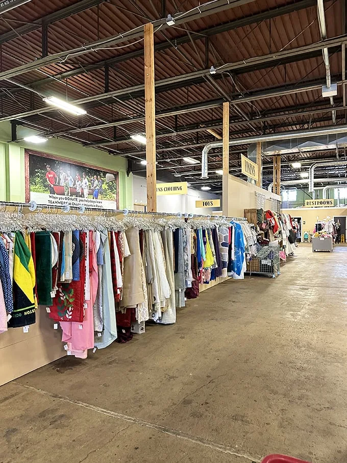Linens and things and everything in between! This aisle is like a tactile treasure trove. Feel free to get handsy with the merchandise.