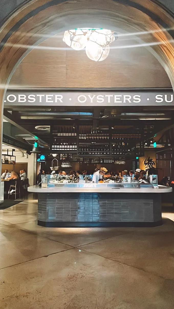 Seafood central! Buck & Rider's bustling raw bar is like an aquatic candy store for grown-ups, complete with oysters, lobster, and endless possibilities.