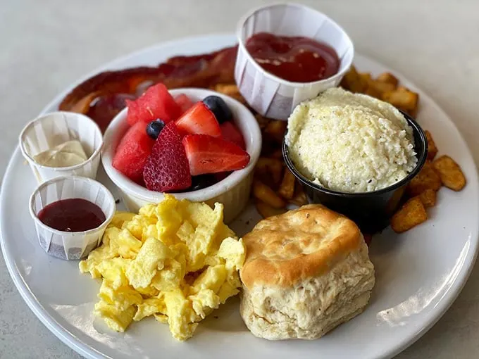 The breakfast sampler that puts all-you-can-eat buffets to shame. It's a flavor fiesta on a plate, and you're the guest of honor!