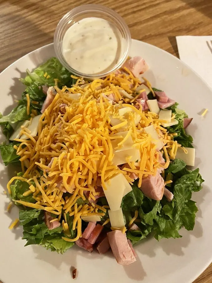 Who says you can't be healthy at a diner? This chef's salad is a rainbow of flavors that'll make your taste buds do a happy dance.