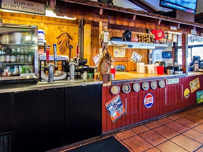 Where the magic happens! This bustling counter area is like BBQ mission control, orchestrating a symphony of smoky delights.