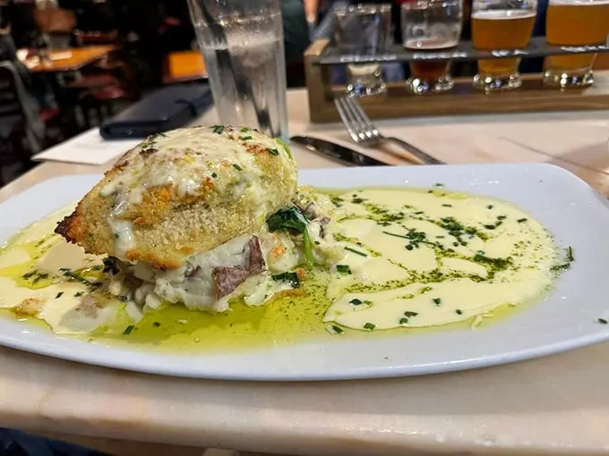 Crab Stuffed Halibut: A seafood turducken that would make Poseidon proud. It's like the ocean decided to throw a party on your plate.