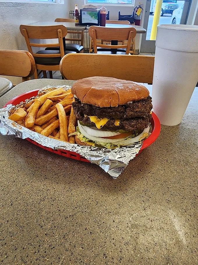 The star of the show! This burger is so photogenic, it could have its own Instagram account.
