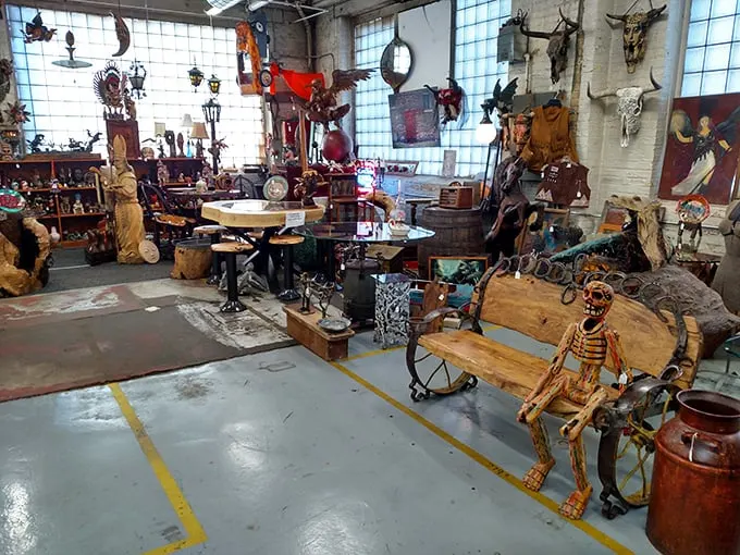 Chandeliers and chairs and clocks, oh my! This corner is what happens when "Beauty and the Beast" meets "American Pickers." Be our guest and browse awhile!