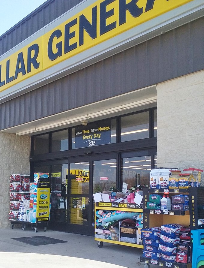 Bargain bonanza ahead! This storefront's siren song of savings is impossible to resist – your wallet might just thank you.