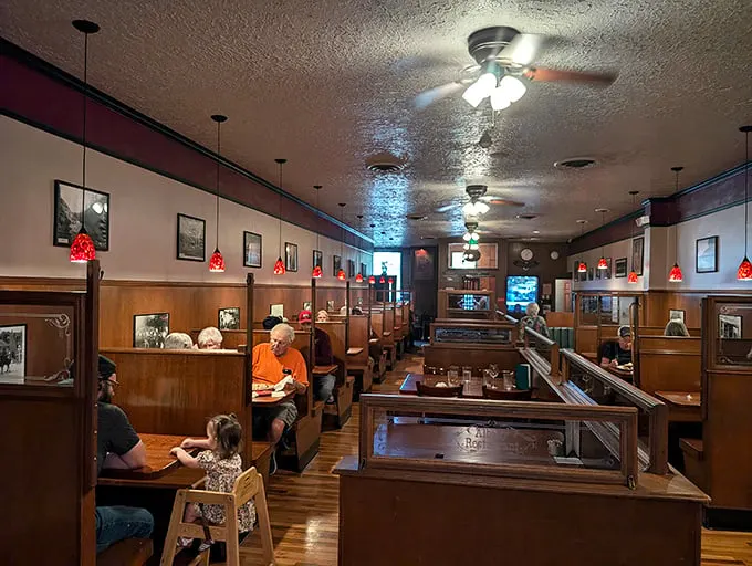 Booths that could tell a thousand tales – if only they could talk. It's where comfort meets nostalgia, with a side of fries.