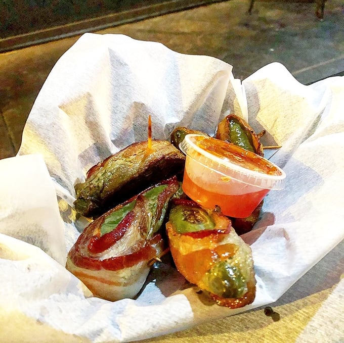 Jalapeño poppers that pop! These crispy, cheesy bites are like little flavor grenades of joy.